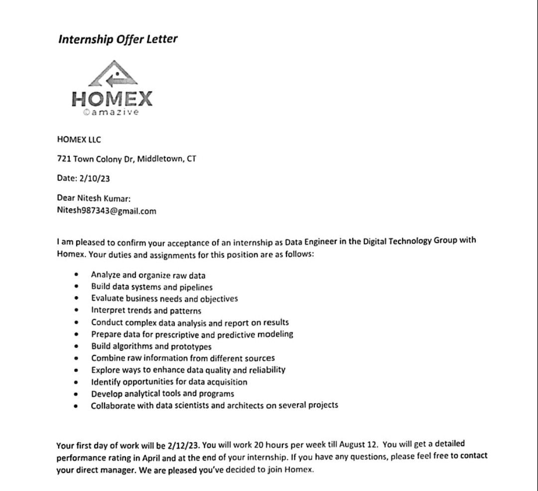 Nitesh Kumar on LinkedIn: #datascience #careergrowth #internship # ... Nitesh Kumar on LinkedIn: #datascience #careergrowth #internship # ...