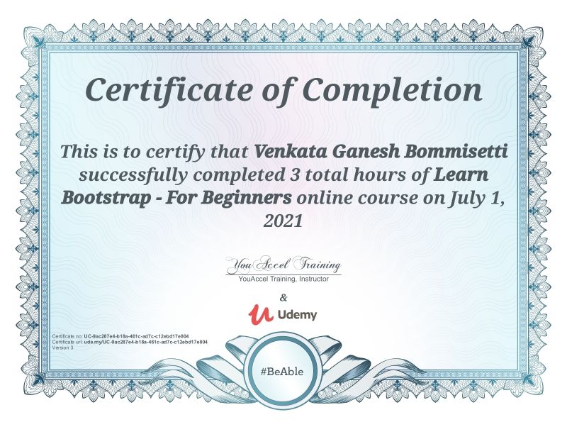 Venkata Ganesh Bommisetti on LinkedIn: #bootstrap Venkata Ganesh Bommisetti on LinkedIn: #bootstrap