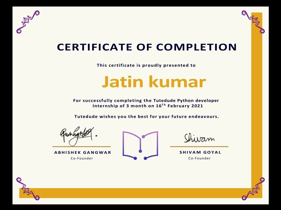 Jatin Kumar on LinkedIn: #python Jatin Kumar on LinkedIn: #python
