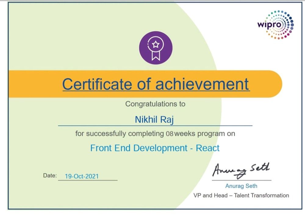 Nikhil Raj on LinkedIn: #reactjs #training #webdevelopment #ui Nikhil Raj on LinkedIn: #reactjs #training #webdevelopment #ui