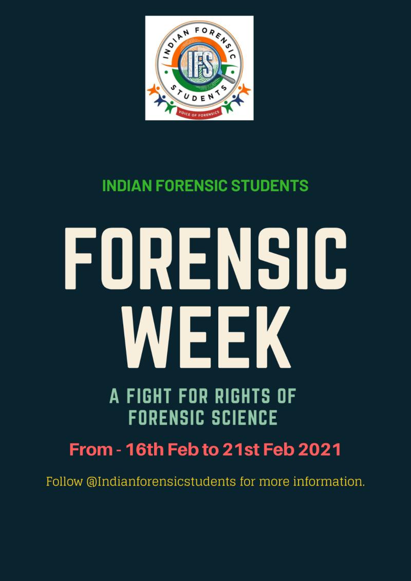 INDIAN FORENSIC STUDENTS COUNCIL on LinkedIn: #forensicscienceweek # ... INDIAN FORENSIC STUDENTS COUNCIL on LinkedIn: #forensicscienceweek # ...