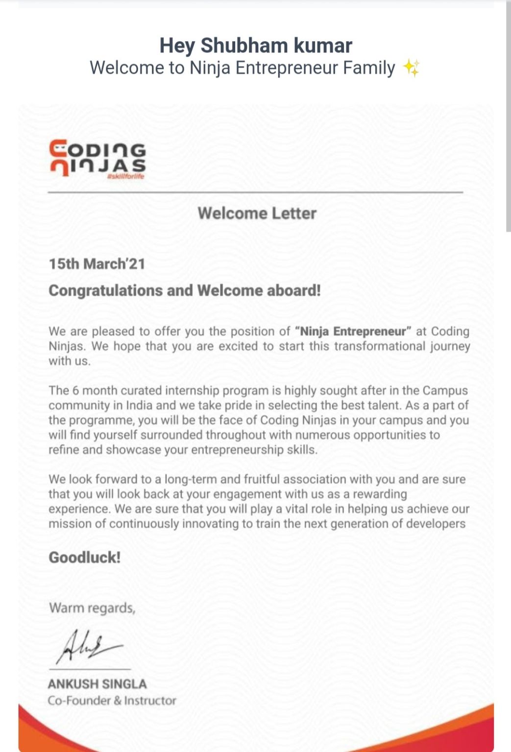shubham kumar on LinkedIn: #coding #codingninjas shubham kumar on LinkedIn: #coding #codingninjas