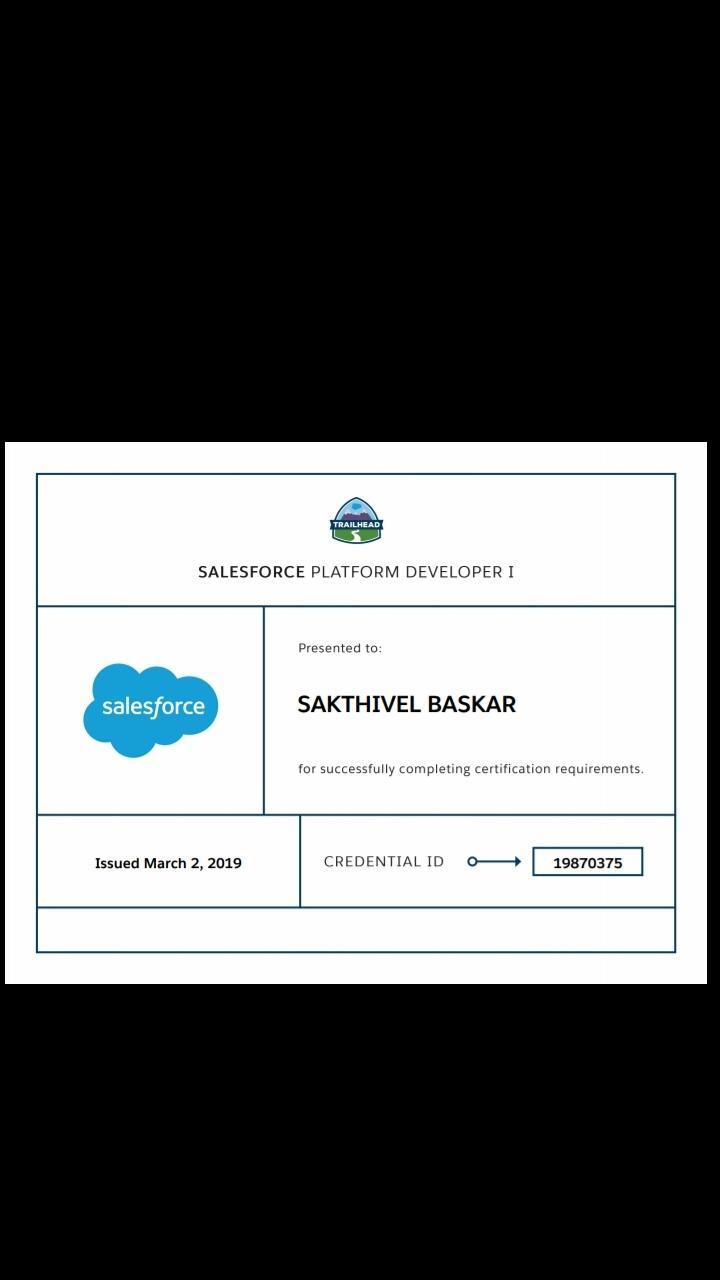 Sakthivel Baskar on LinkedIn: At last I done with it... Successfully ... Sakthivel Baskar on LinkedIn: At last I done with it... Successfully ...