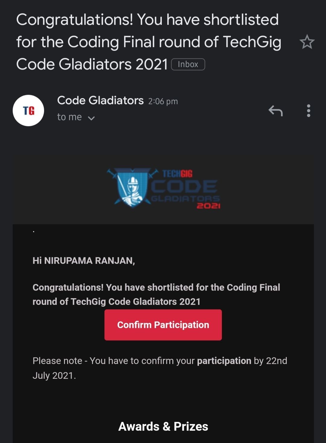 Nirupama Ranjan on LinkedIn: #codegladiators2021 #coding #contest Nirupama Ranjan on LinkedIn: #codegladiators2021 #coding #contest