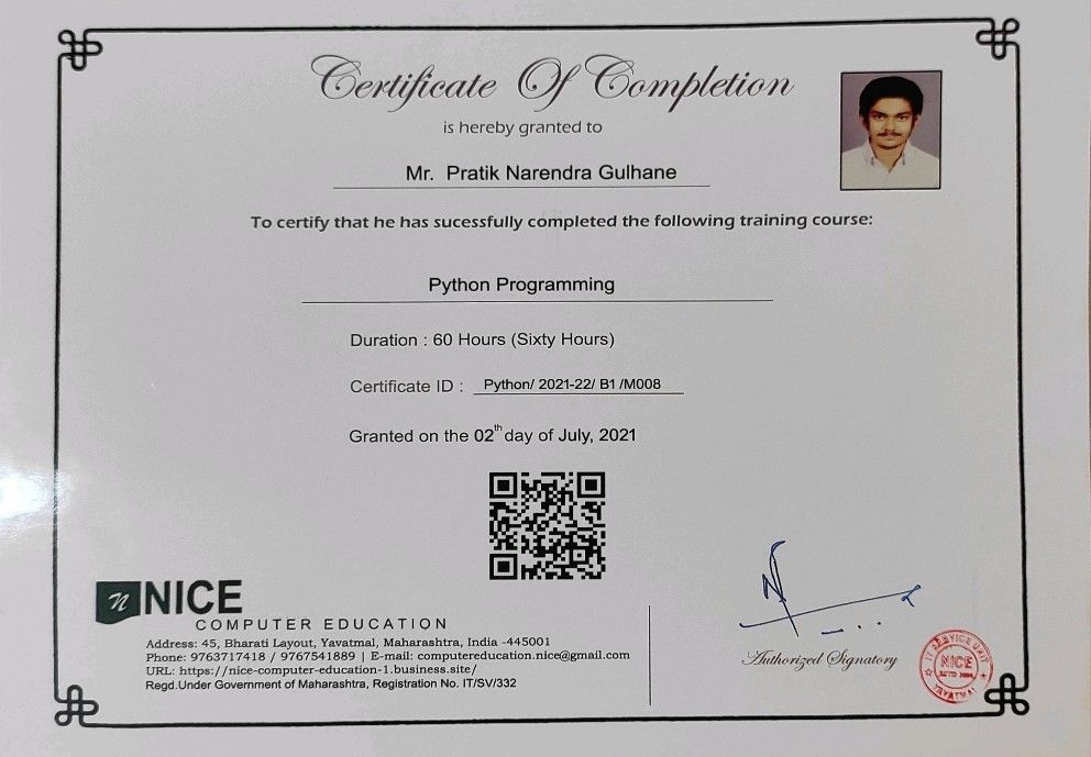 Pratik Gulhane on LinkedIn: #python #pythonprogramming #programming # ... Pratik Gulhane on LinkedIn: #python #pythonprogramming #programming # ...