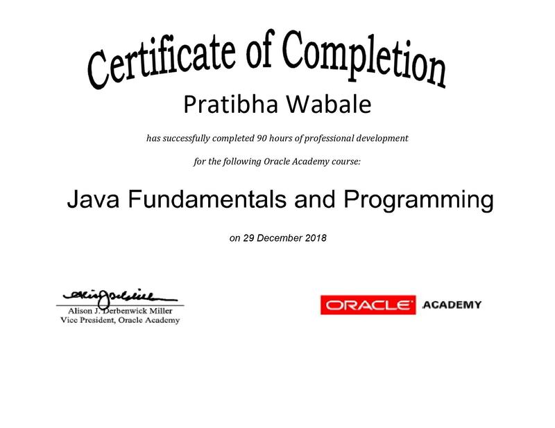 Pratibha Wabale on LinkedIn: #java Pratibha Wabale on LinkedIn: #java