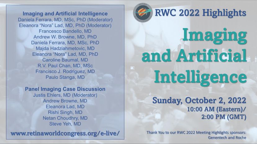 Daniela Ferrara, MD PhD FASRS on LinkedIn: #rwc #aao2022 #retina # ... Daniela Ferrara, MD PhD FASRS on LinkedIn: #rwc #aao2022 #retina # ...