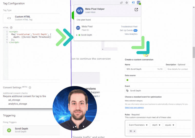 Adding scroll-depth for tracking to Facebook ads. | Mikel Jorgensen Adding scroll-depth for tracking to Facebook ads. | Mikel Jorgensen