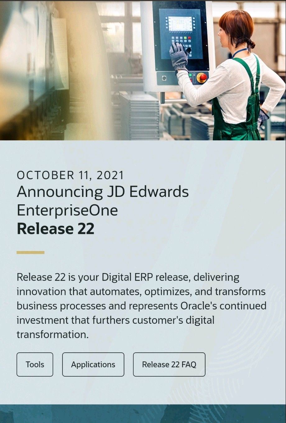 Oracle JD Edwards Community on LinkedIn: #jdedwards #oraclecloud Oracle JD Edwards Community on LinkedIn: #jdedwards #oraclecloud