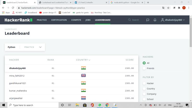 Vijay Dhaked on LinkedIn: #rank #hackerrank #python #pythonadvanced # ... Vijay Dhaked on LinkedIn: #rank #hackerrank #python #pythonadvanced # ...