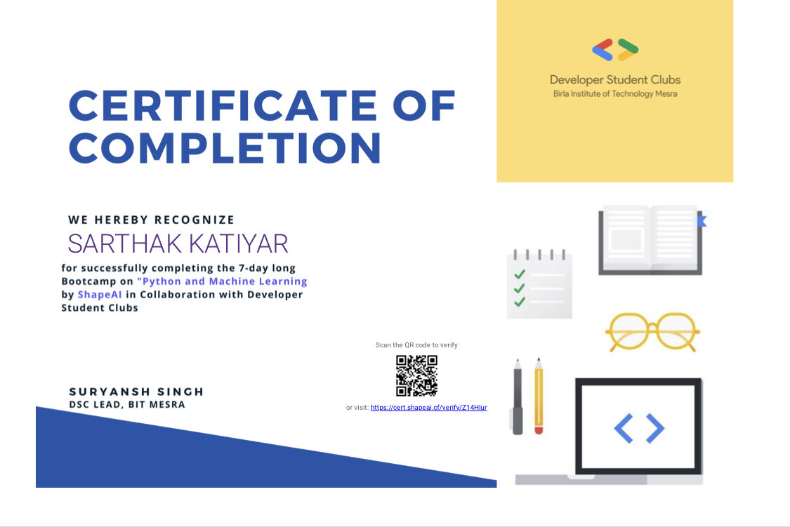 Sarthak Katiyar on LinkedIn: #learning #shapeai #python Sarthak Katiyar on LinkedIn: #learning #shapeai #python