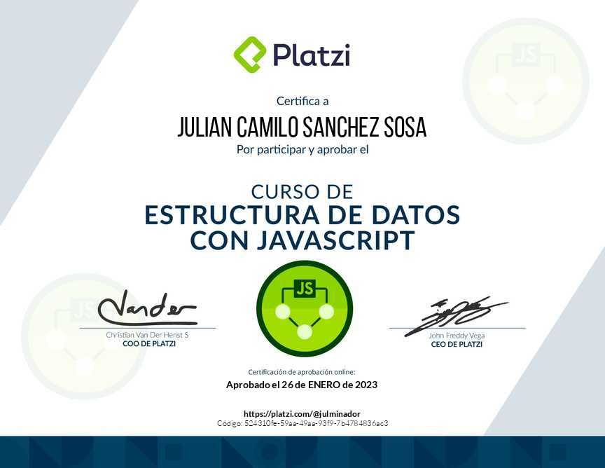 JULIAN CAMILO SANCHEZ SOSA on LinkedIn: #javascript #platzi # ... JULIAN CAMILO SANCHEZ SOSA on LinkedIn: #javascript #platzi # ...