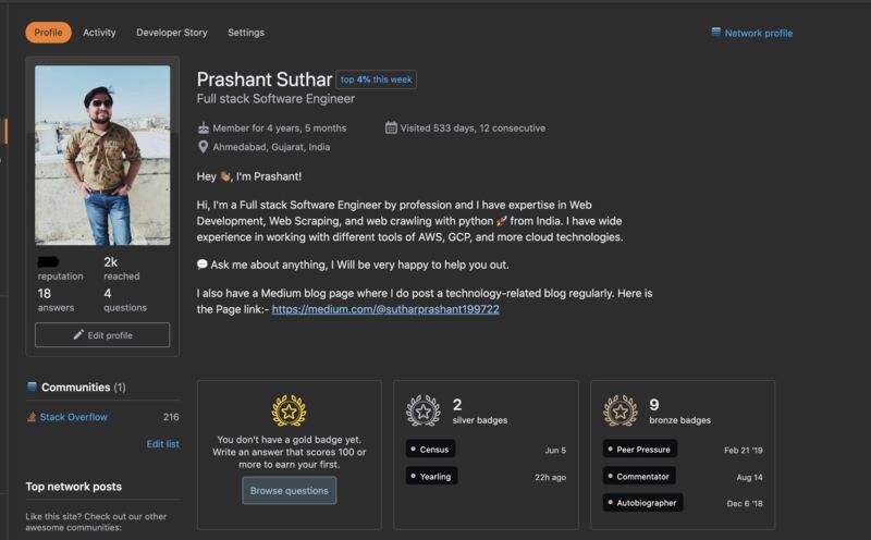 Prashant Suthar on LinkedIn: #stackoverflow #pythondeveloper #python # ... Prashant Suthar on LinkedIn: #stackoverflow #pythondeveloper #python # ...