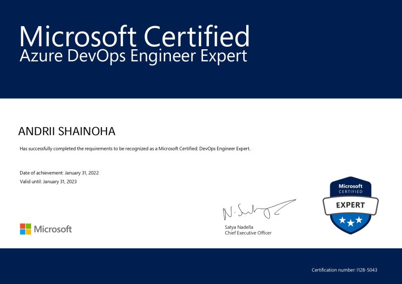 Andrii Shainoha on LinkedIn: #microsoft #microsoftlearn #azure #devops ... Andrii Shainoha on LinkedIn: #microsoft #microsoftlearn #azure #devops ...