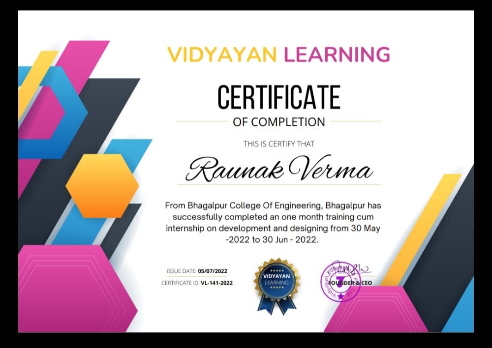 Raunak Verma on LinkedIn: #webdevelopment #internship Raunak Verma on LinkedIn: #webdevelopment #internship