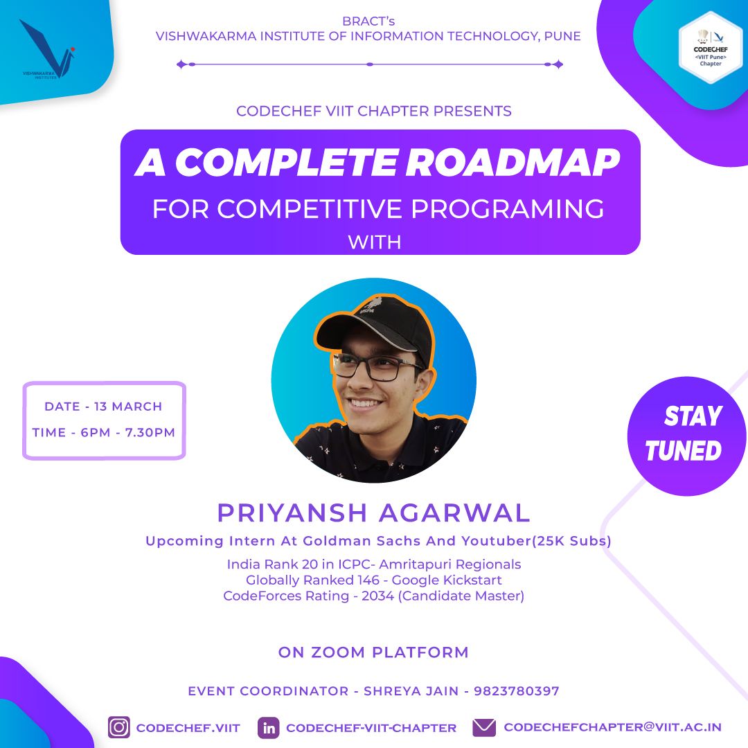 CodeChef VIIT Chapter on LinkedIn: #event #competitiveprogramming # ... CodeChef VIIT Chapter on LinkedIn: #event #competitiveprogramming # ...
