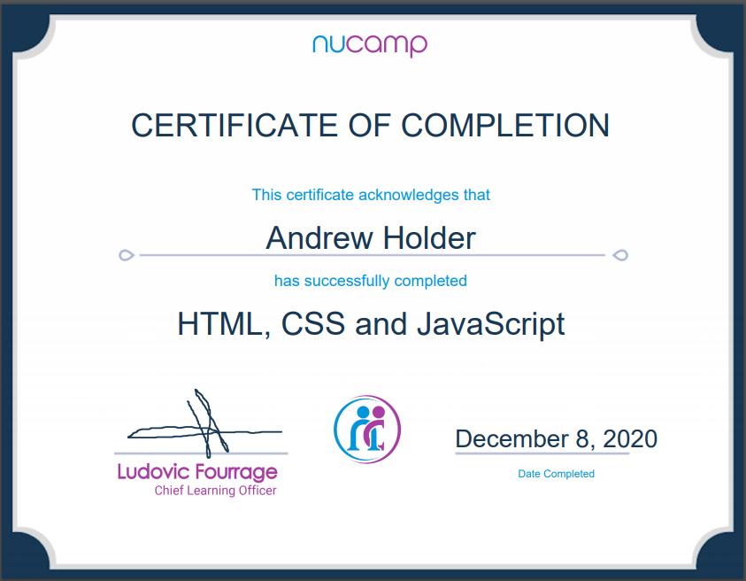 Andrew Holder, MCP, ITIL on LinkedIn: #frontenddeveloper #htmlcss # ... Andrew Holder, MCP, ITIL on LinkedIn: #frontenddeveloper #htmlcss # ...