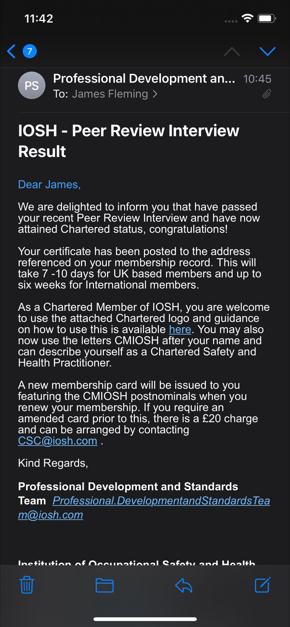 James Lee Fleming CMIOSH on LinkedIn: I’m delighted and humbled to ... James Lee Fleming CMIOSH on LinkedIn: I’m delighted and humbled to ...