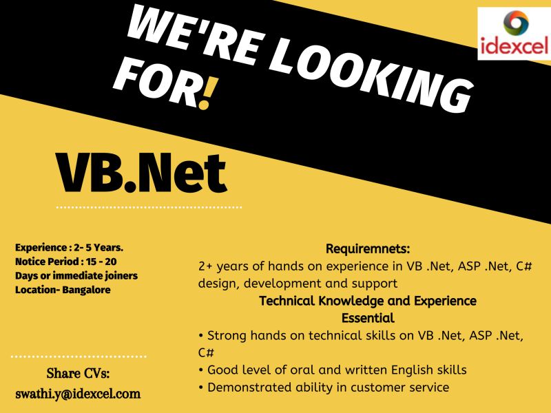 Swathi S on LinkedIn: #vbnet #aspnet #c Swathi S on LinkedIn: #vbnet #aspnet #c
