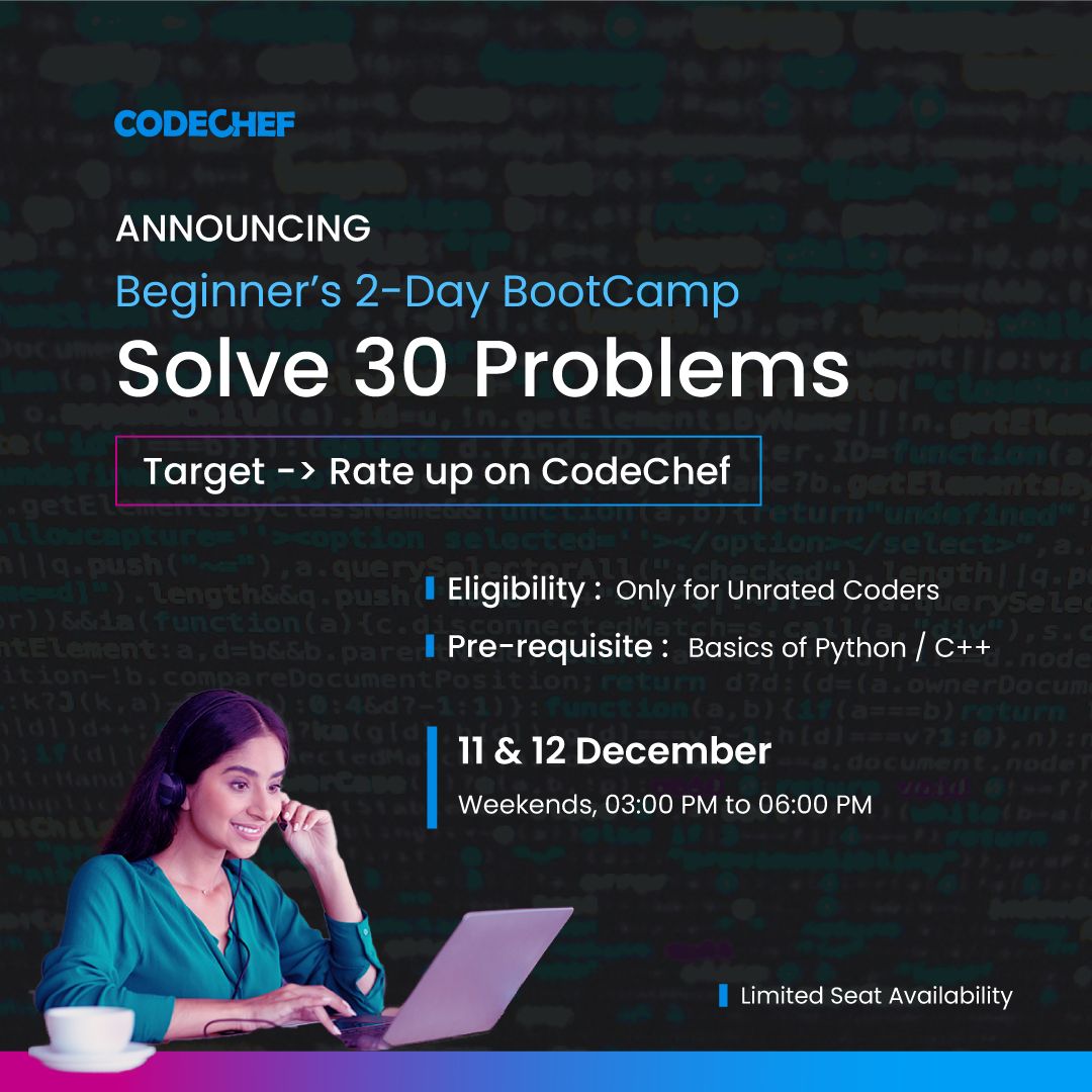 CodeChef on LinkedIn: #codechef #coding #camp CodeChef on LinkedIn: #codechef #coding #camp
