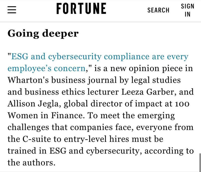 Leeza Garber on LinkedIn: #esg Leeza Garber on LinkedIn: #esg