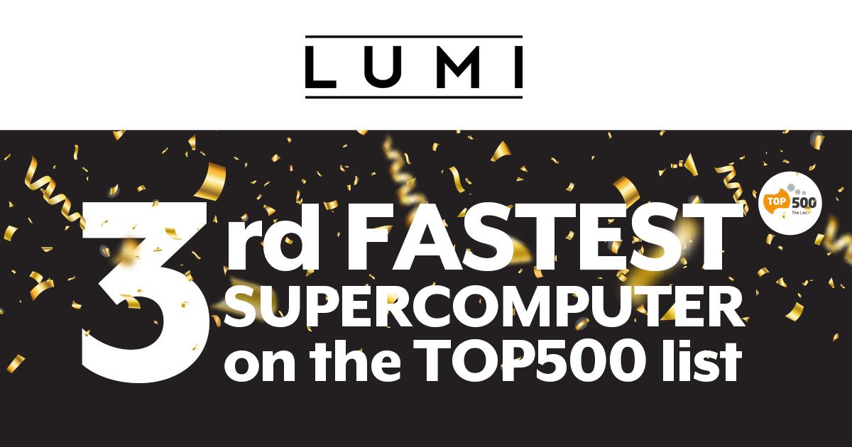 #lumisupercomputer #eurohpc #isc22 #hpc #transformingthefuture | LUMI ... #lumisupercomputer #eurohpc #isc22 #hpc #transformingthefuture | LUMI ...