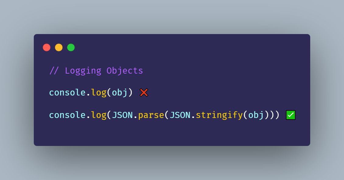 Mansoor Khan on LinkedIn: While logging objects in JavaScript. Don't ... Mansoor Khan on LinkedIn: While logging objects in JavaScript. Don't ...