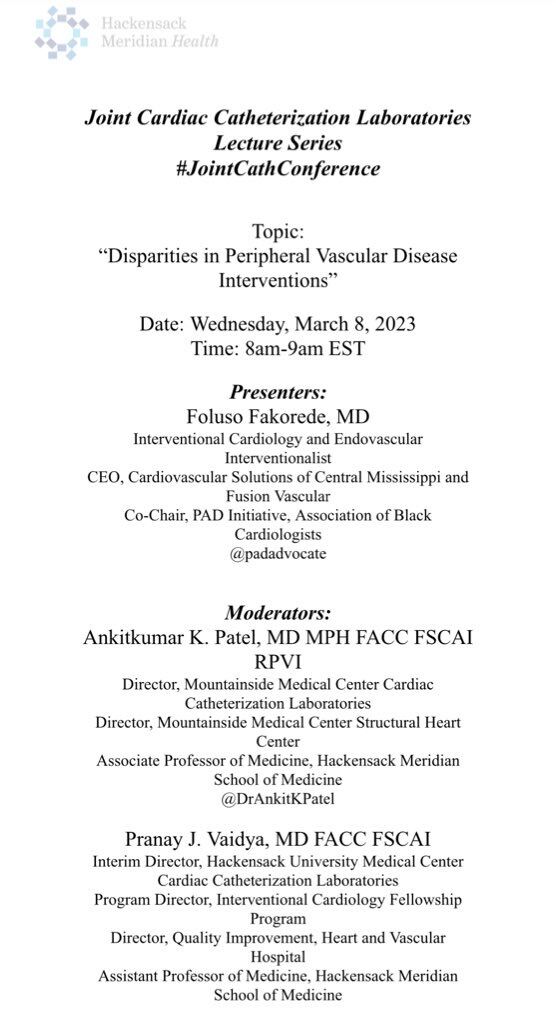 Ankitkumar Patel, MD, MPH, FACC, FSCAI, RPVI on LinkedIn: #happeningnow ... Ankitkumar Patel, MD, MPH, FACC, FSCAI, RPVI on LinkedIn: #happeningnow ...