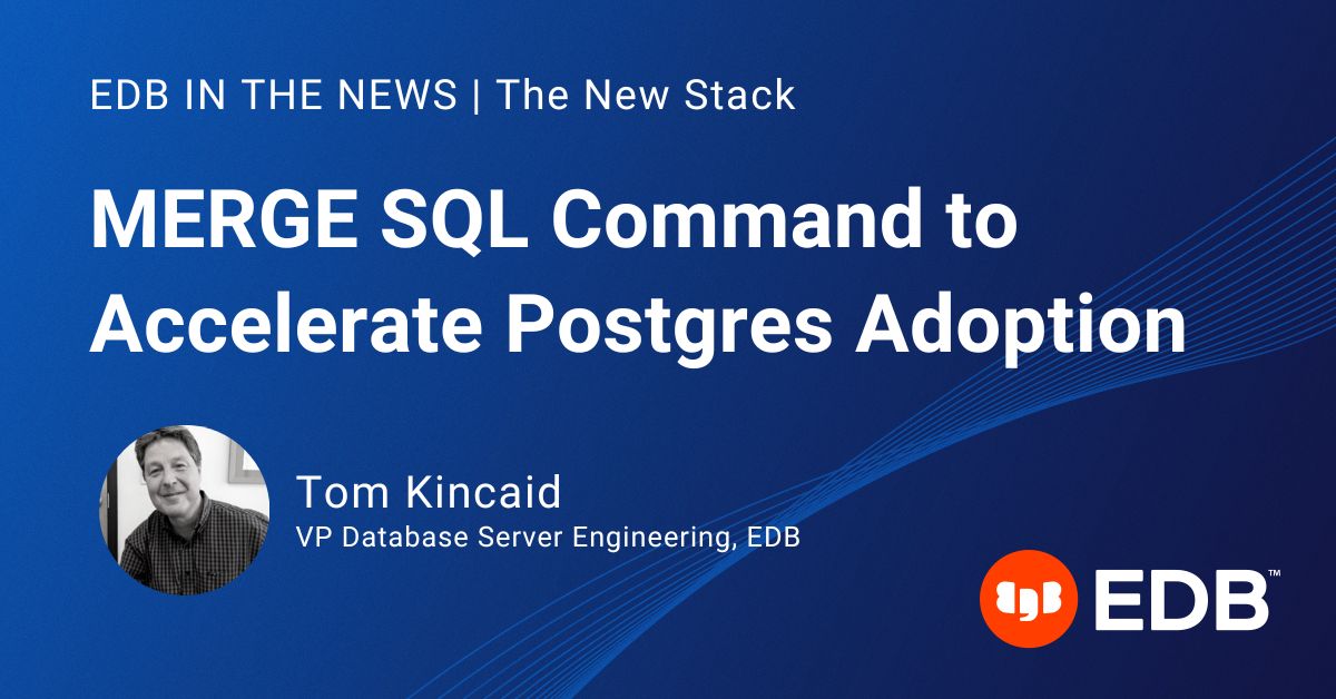 #edbinthenews #postgresql #opensource #tech #database #powertopostgres ... #edbinthenews #postgresql #opensource #tech #database #powertopostgres ...