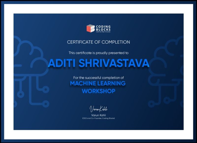 Aditi Shrivastava on LinkedIn: #codingblocks #workshop #machinelearning ... Aditi Shrivastava on LinkedIn: #codingblocks #workshop #machinelearning ...