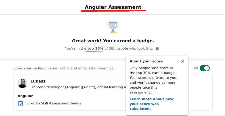 #angular #badge | Lukasz Sarzynski #angular #badge | Lukasz Sarzynski