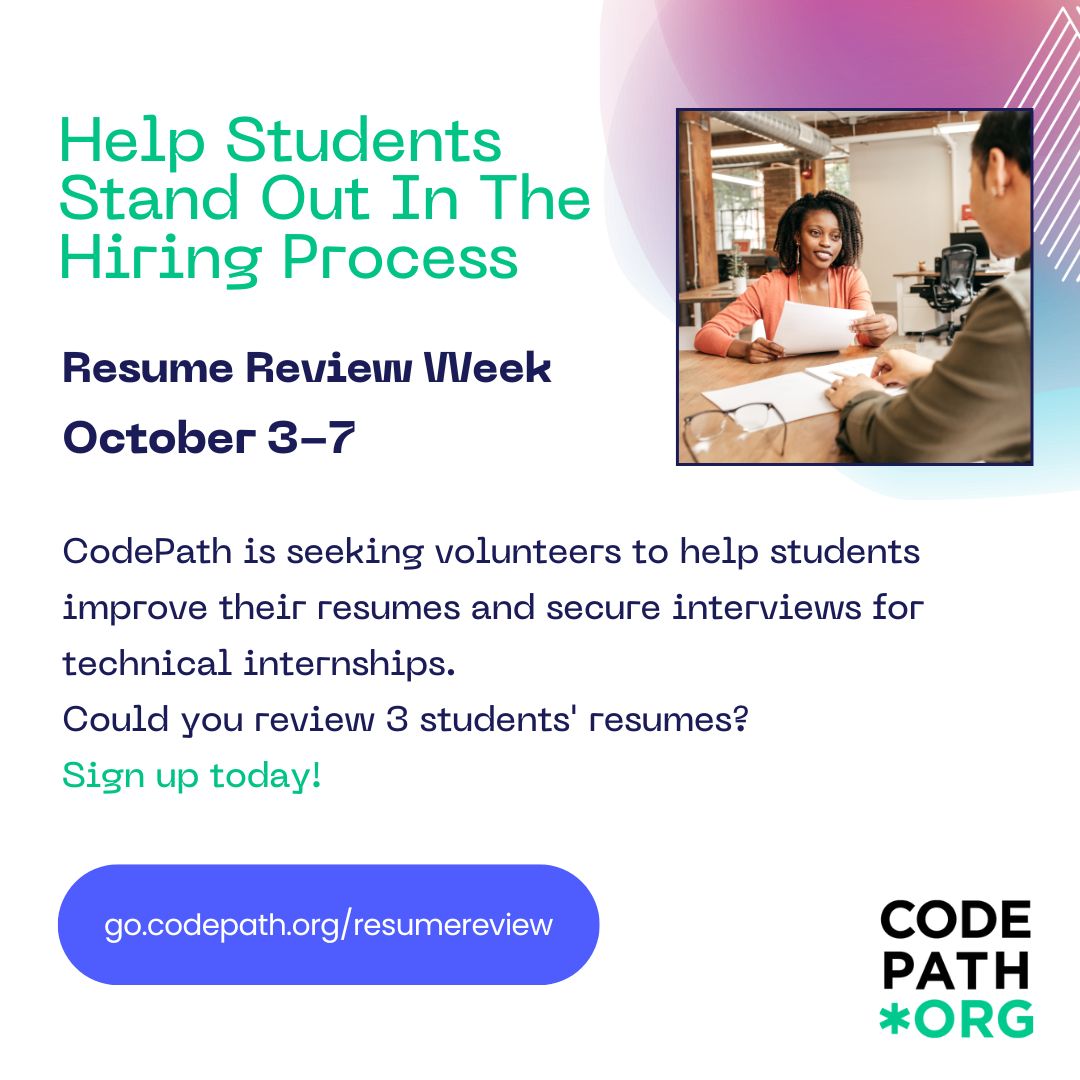 CodePath on LinkedIn: #students #tech #volunteeropportunity # ... CodePath on LinkedIn: #students #tech #volunteeropportunity # ...