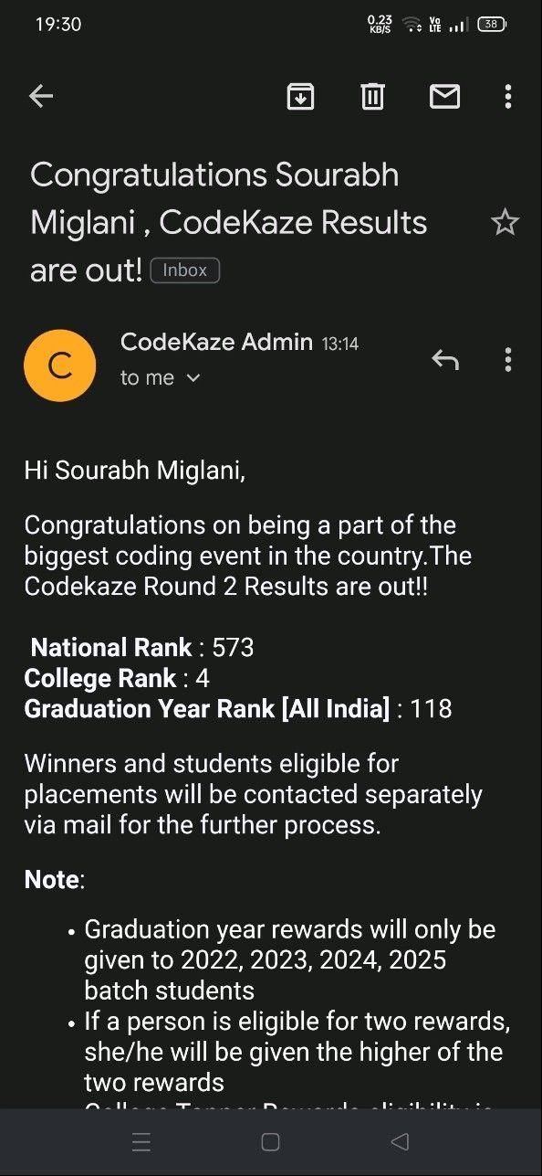 Sourabh Miglani on LinkedIn: hello guys, I have participated in ... Sourabh Miglani on LinkedIn: hello guys, I have participated in ...
