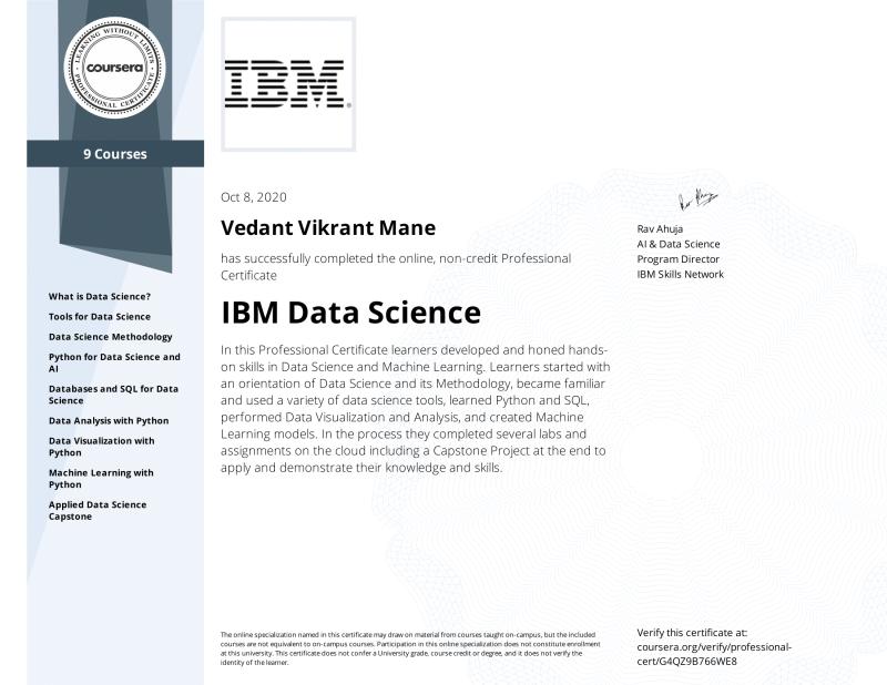 Vedant Mane on LinkedIn: #datascience #machinelearning #python Vedant Mane on LinkedIn: #datascience #machinelearning #python