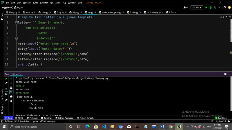 Manali Indulkar on LinkedIn: #pythonprogramming #coding Manali Indulkar on LinkedIn: #pythonprogramming #coding