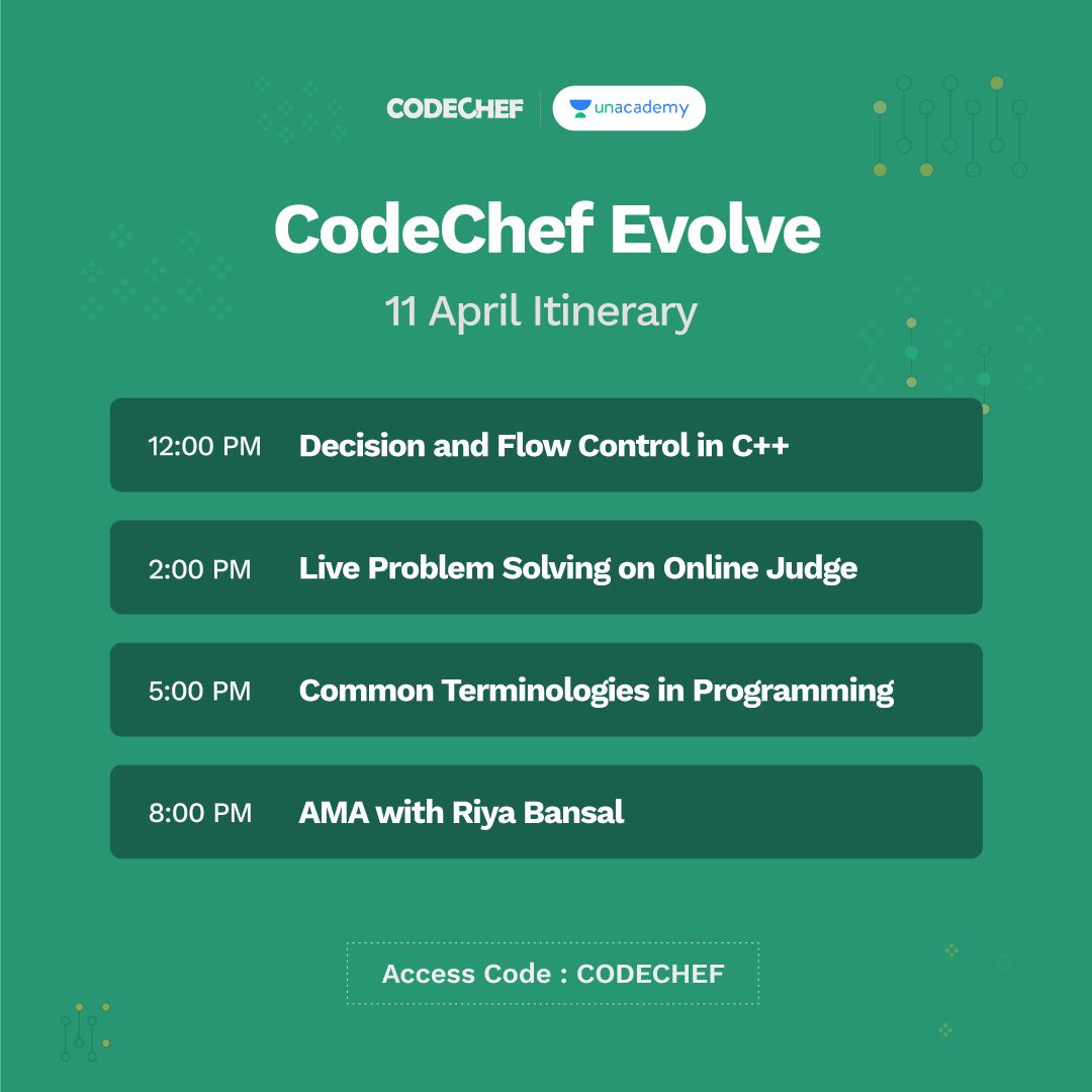 Learn Competitive Programming With CodeChef on LinkedIn: #programming # ... Learn Competitive Programming With CodeChef on LinkedIn: #programming # ...