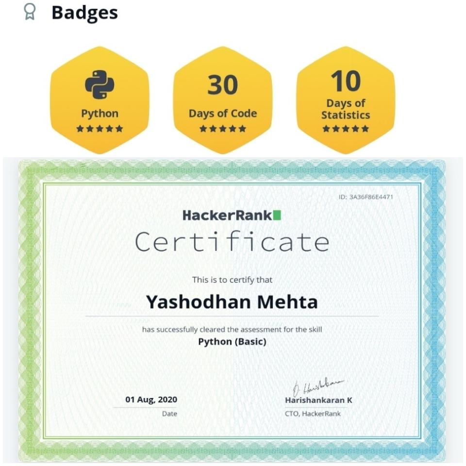 Yashodhan Mehta on LinkedIn: #python #pythonprogramming #hackerrank # ... Yashodhan Mehta on LinkedIn: #python #pythonprogramming #hackerrank # ...