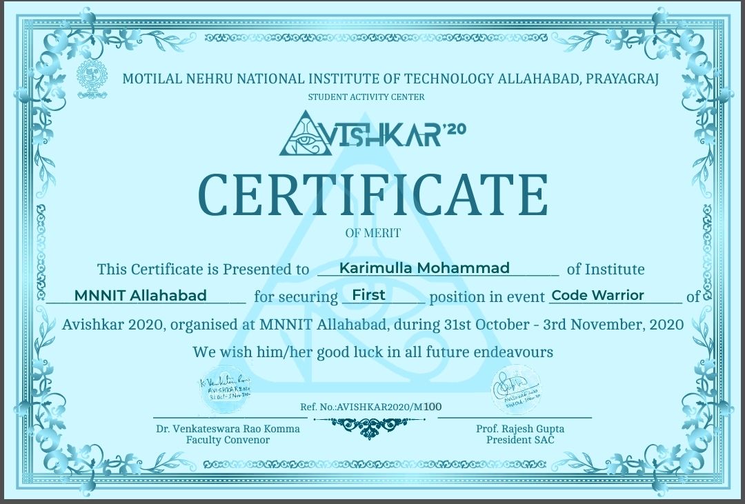 Karimulla Mohammad on LinkedIn: Hello connections, Avishkar 2020 had ... Karimulla Mohammad on LinkedIn: Hello connections, Avishkar 2020 had ...