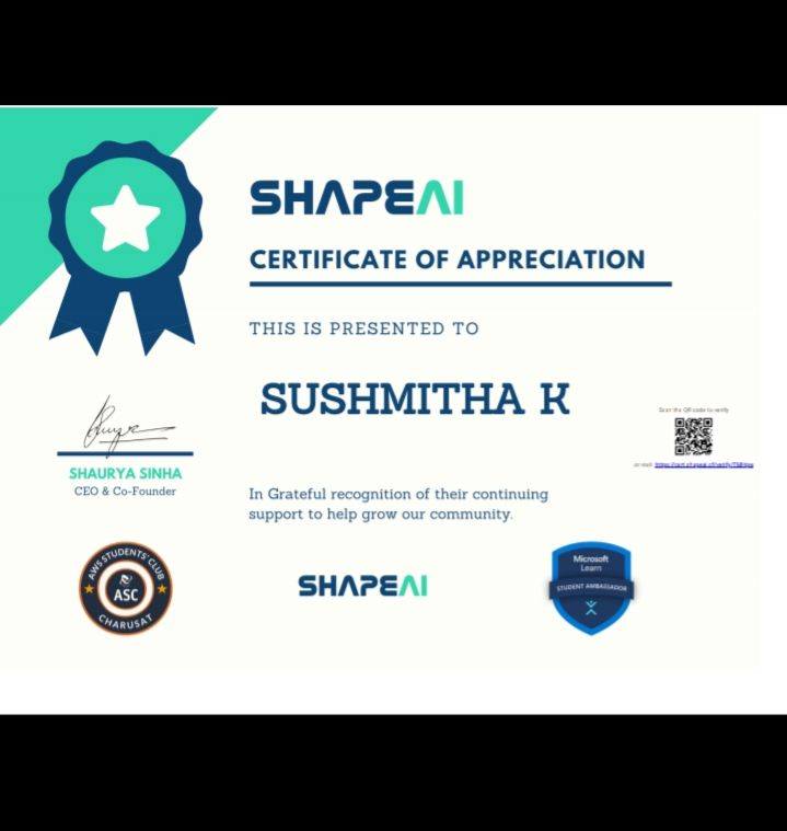 SUSHMITHA k on LinkedIn: #python #dataanalytics #shapeai SUSHMITHA k on LinkedIn: #python #dataanalytics #shapeai