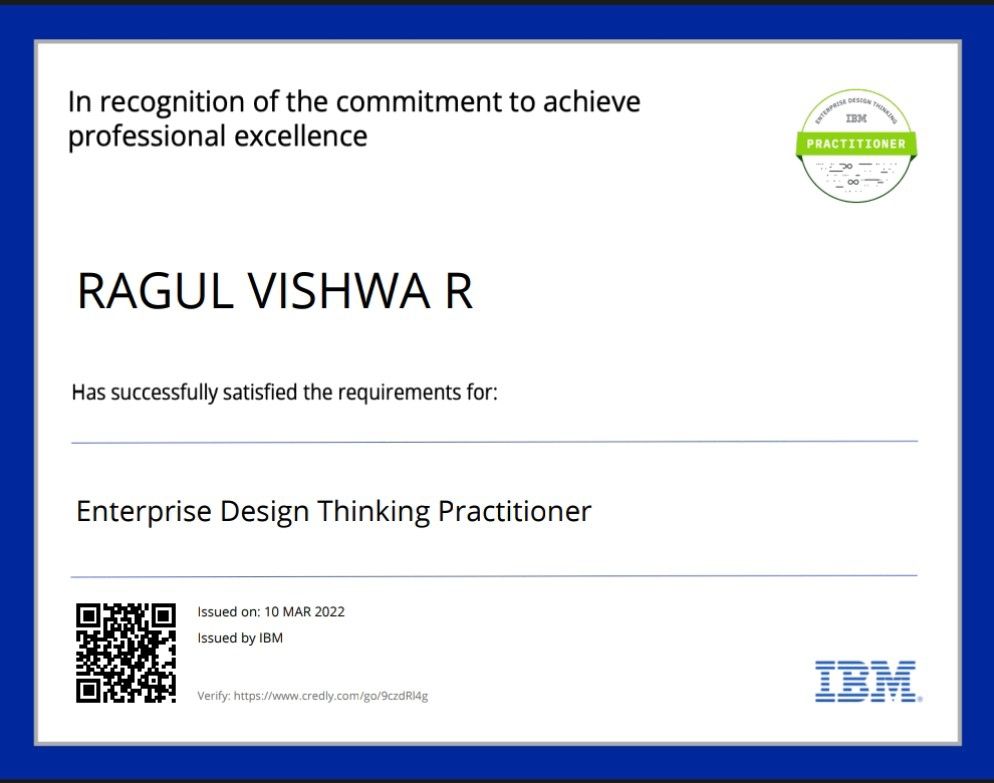 R Ragul Vishwa on LinkedIn: #ibm R Ragul Vishwa on LinkedIn: #ibm