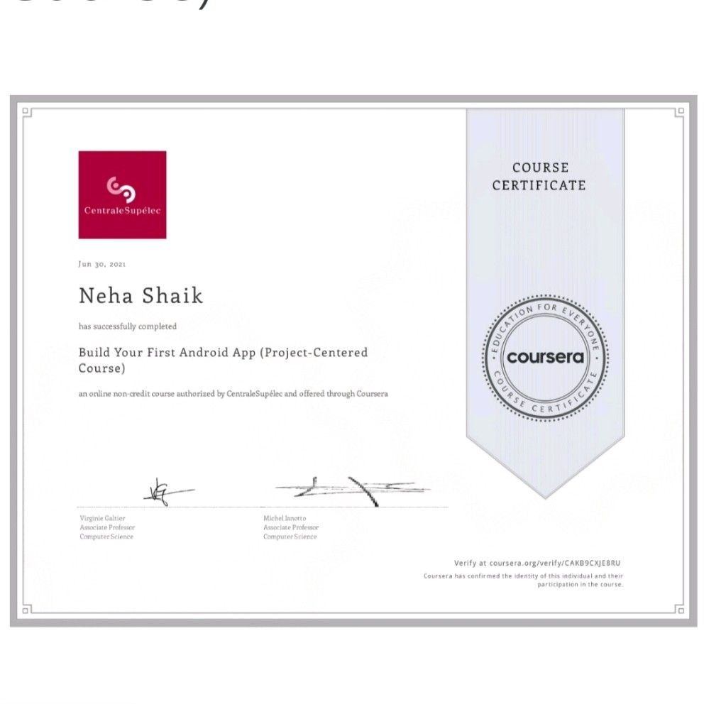 Neha Shaik on LinkedIn: Completion certificate for Build Your First ... Neha Shaik on LinkedIn: Completion certificate for Build Your First ...