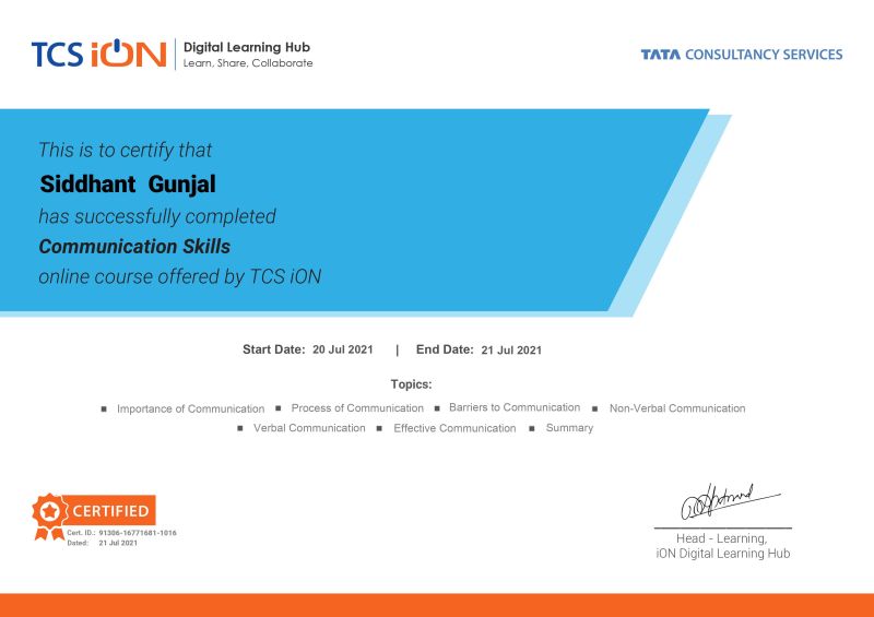 Siddhant Gunjal on LinkedIn: #connections #tcsion #careerdevelopment # ... Siddhant Gunjal on LinkedIn: #connections #tcsion #careerdevelopment # ...