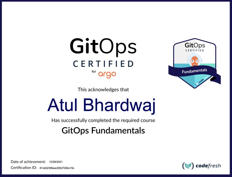 Atul Bhardwaj on LinkedIn: GitOps with the ArgoCD Tool. Thanks ... Atul Bhardwaj on LinkedIn: GitOps with the ArgoCD Tool. Thanks ...