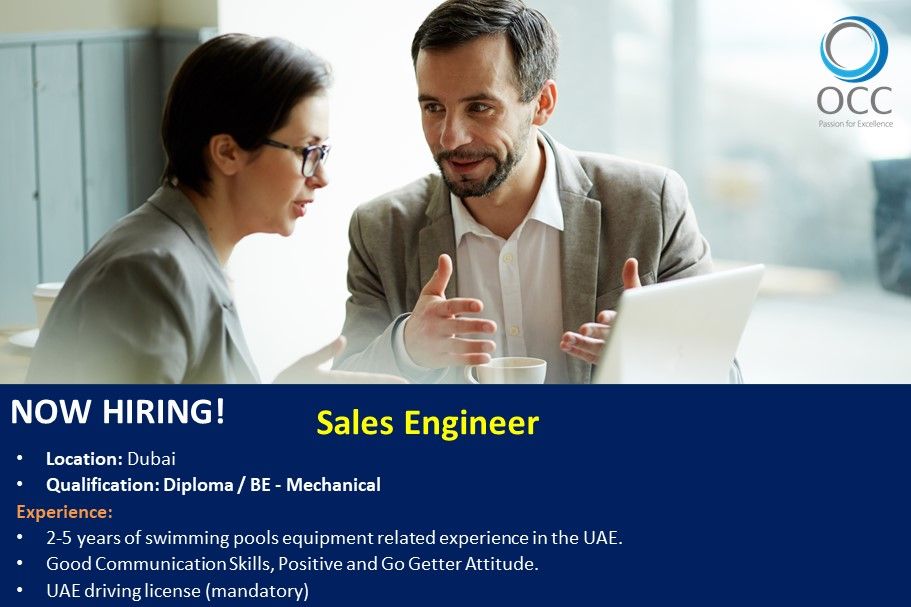 We are looking for 'Sales Engineers' to join our vibrant team at Oasis ... We are looking for 'Sales Engineers' to join our vibrant team at Oasis ...