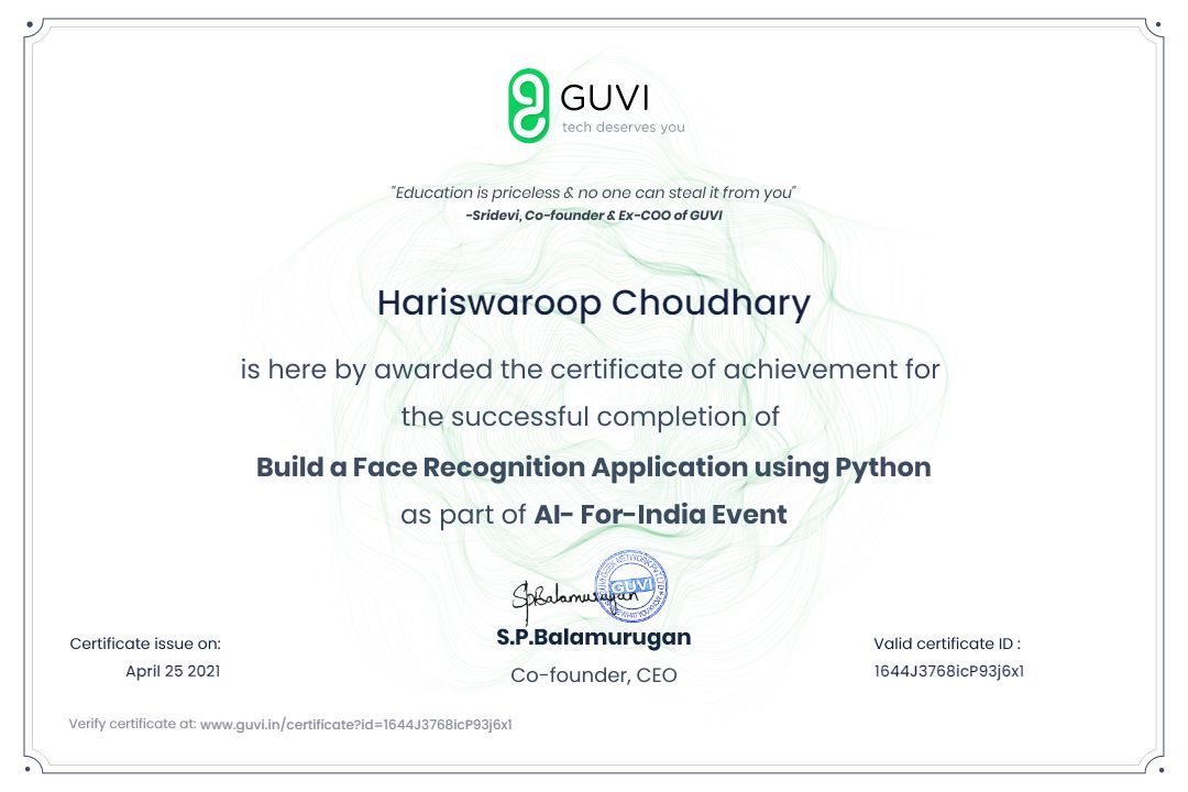 Hari Choudhary on LinkedIn: #guvi #aiforindia Hari Choudhary on LinkedIn: #guvi #aiforindia