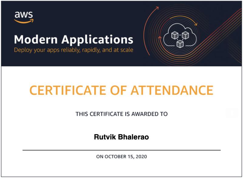 Rutvik Bhalerao on LinkedIn: #aws #learning #applications #cloud # ... Rutvik Bhalerao on LinkedIn: #aws #learning #applications #cloud # ...