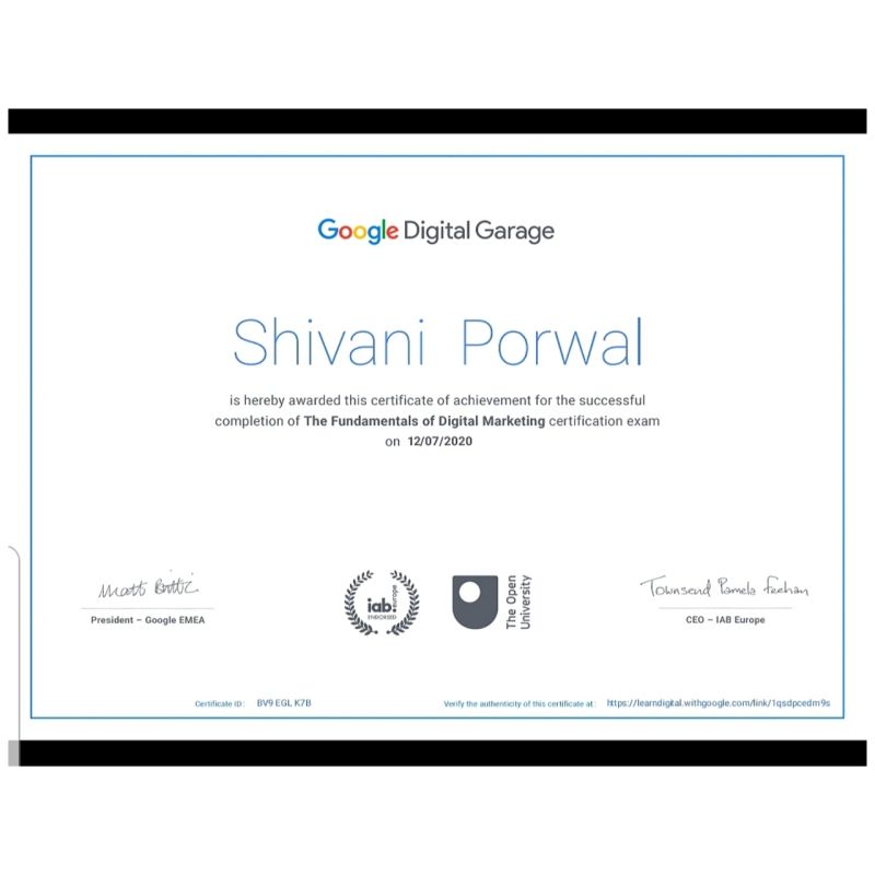 Shivani Porwal posted on LinkedIn Shivani Porwal posted on LinkedIn