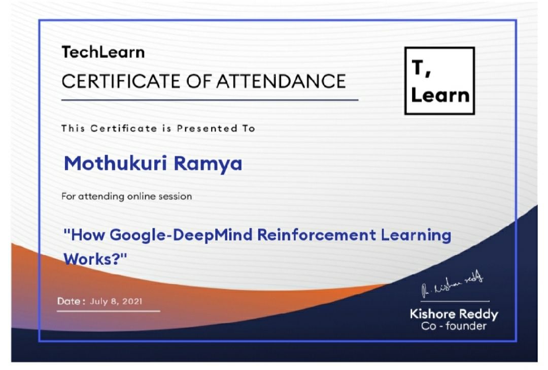 Ramya Mothukuri on LinkedIn: #techlearn Ramya Mothukuri on LinkedIn: #techlearn