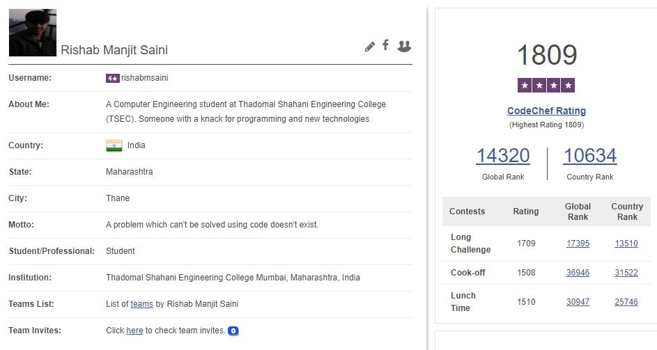 Rishab Saini on LinkedIn: #codechef #challenge #competitiveprogramming ... Rishab Saini on LinkedIn: #codechef #challenge #competitiveprogramming ...