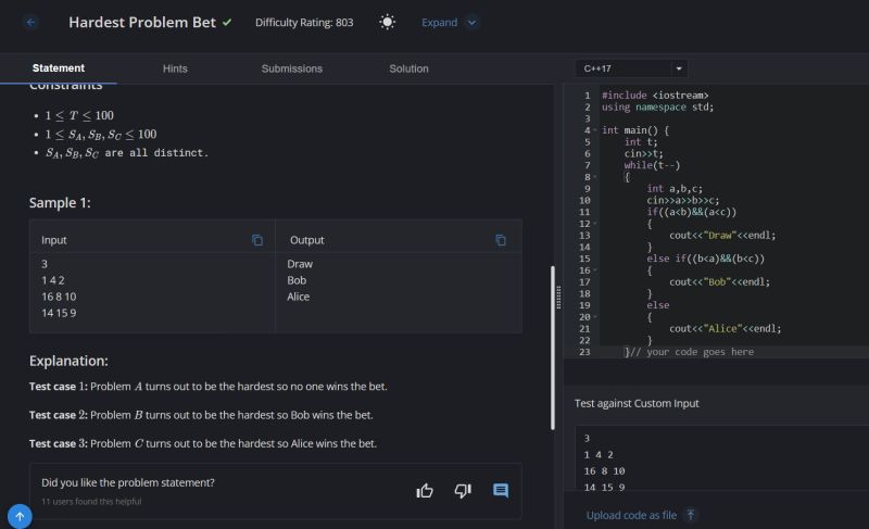 #100daysofcode #codechef | Samriti Raj #100daysofcode #codechef | Samriti Raj